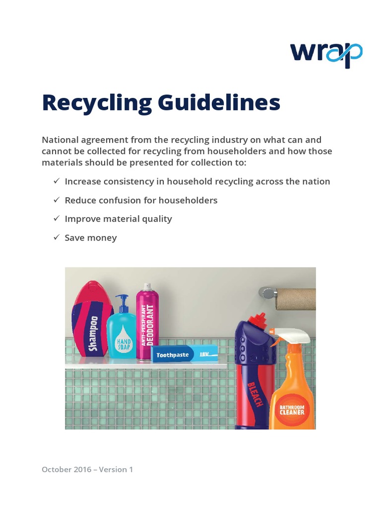Recycling Guidelines.pdf | Recycling | Packaging And Labeling