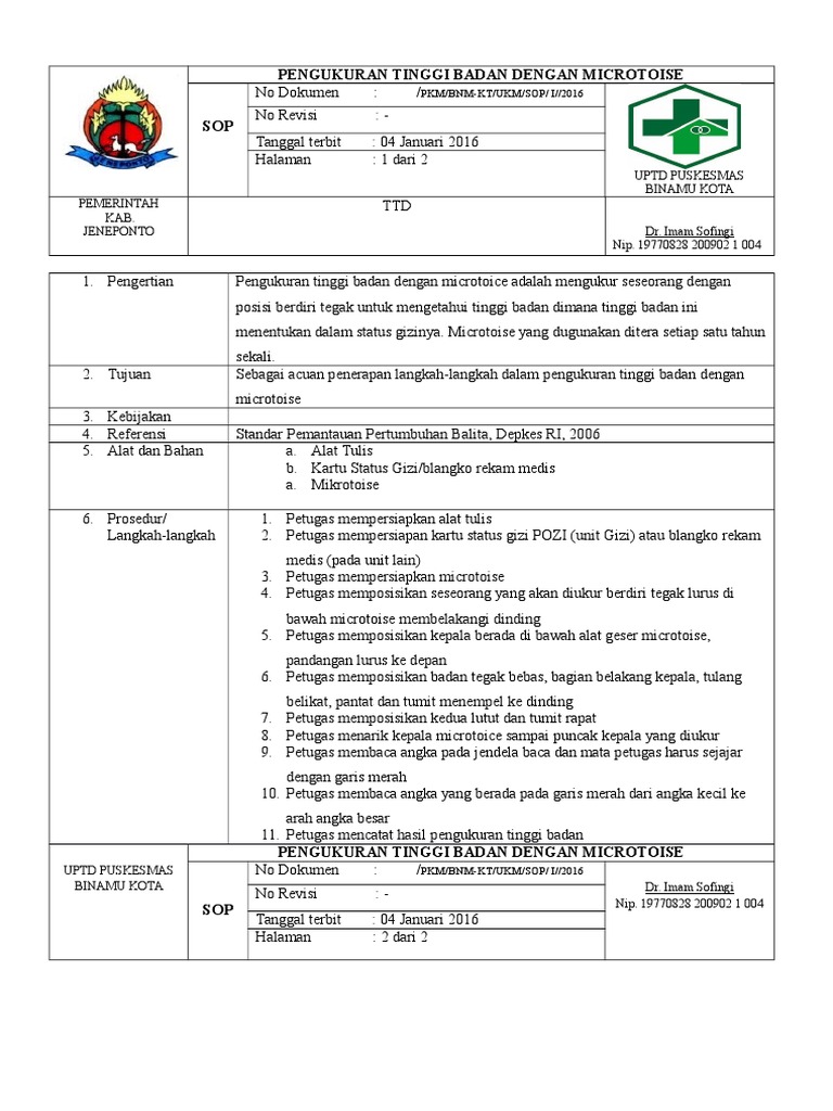 Pengukuran TB Mikrotoice | PDF