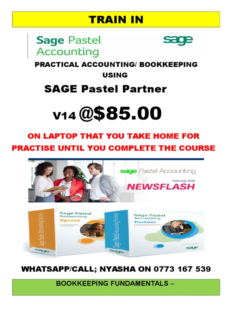 Learn Sage Pastel Accounting Fundamentals for $85 | PDF | Bookkeeping ...