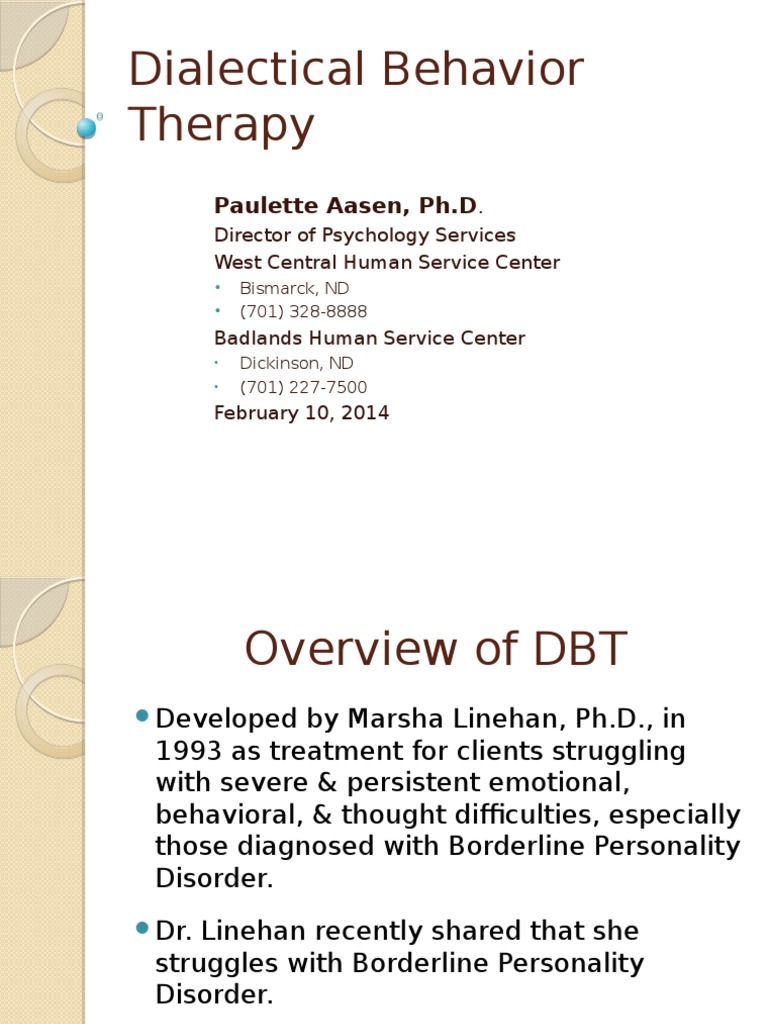 DBT | Dialectical Behavior Therapy | Borderline Personality Disorder