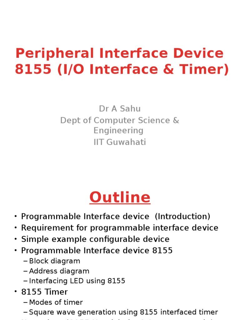 8155 Iit | PDF | Interface (Computing) | Input/Output