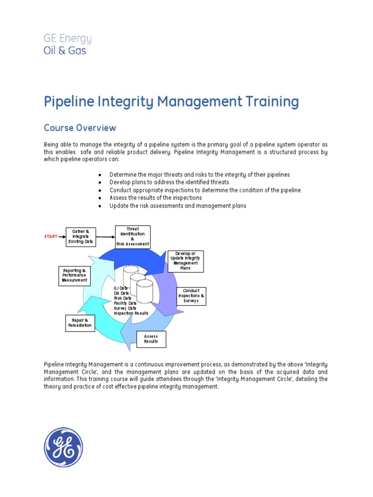 Pipeline Integrity Management Training Course | PDF | Pipeline ...
