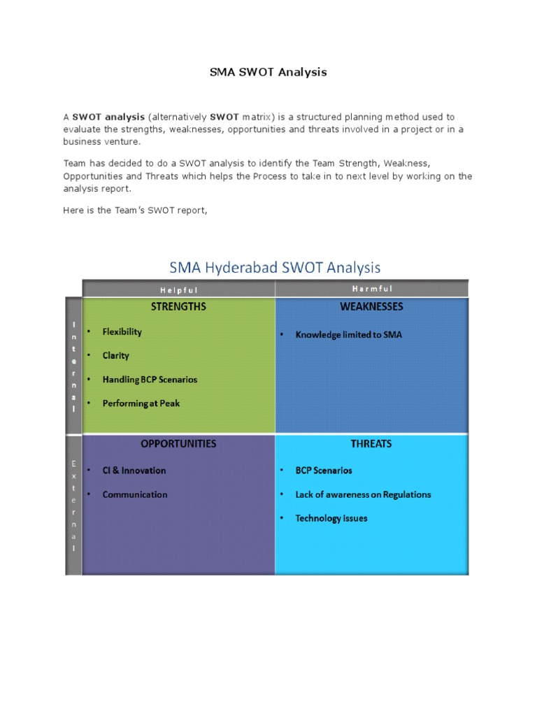 SWOT Analysis for Communication Skills | PDF | Swot Analysis ...