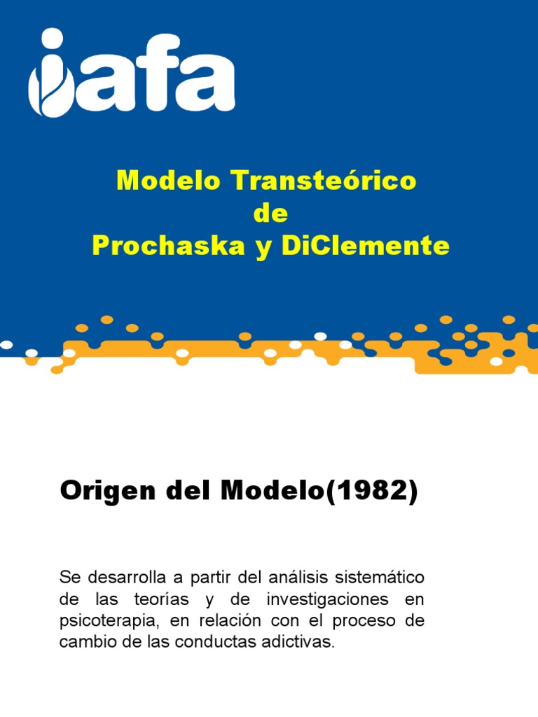 Modelo Transteorico de Prochaska y Diclemente | PDF | Atención ...