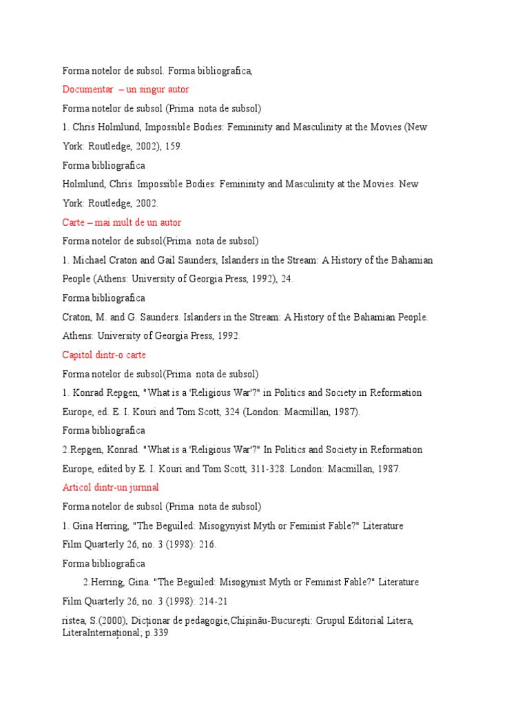 Forma Notelor de Subsol | PDF | History | Classics