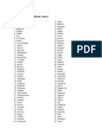 Ejemplos de palabras tetrasílabas | PDF