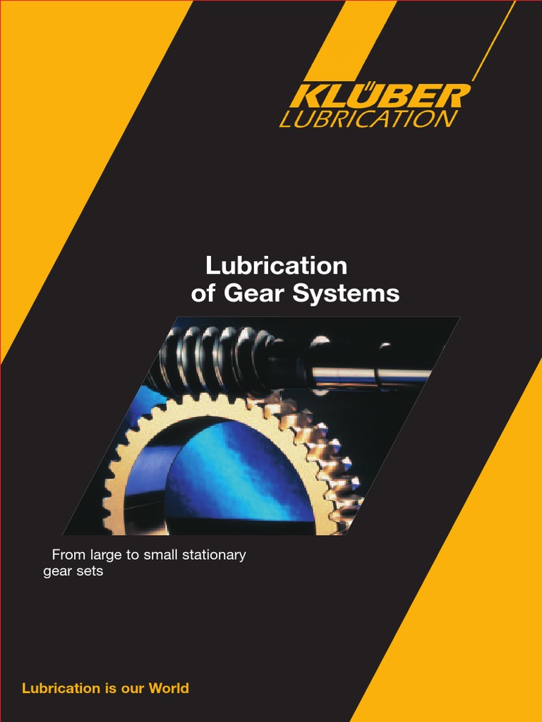 Lubrication of Gear Systems | PDF | Gear | Motor Oil