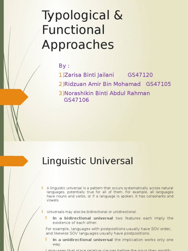 Typological and Functional Approaches | PDF | Linguistic Typology | Symbols