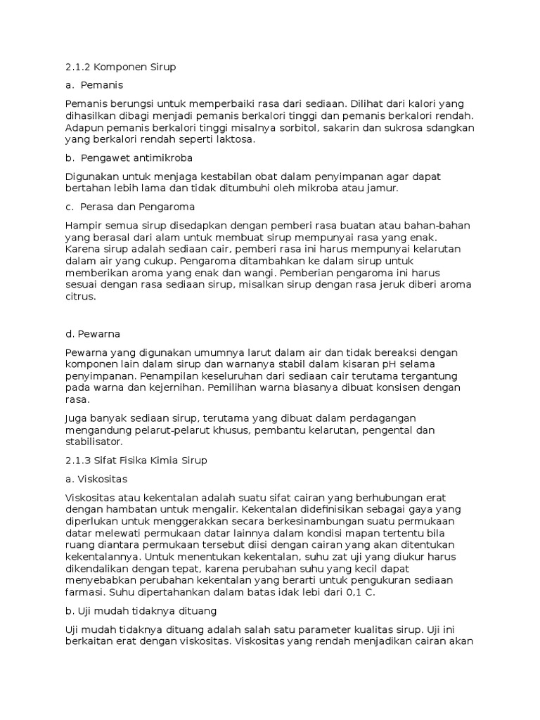 Formulasi Syrup PCT | PDF | Kesehatan Holistik