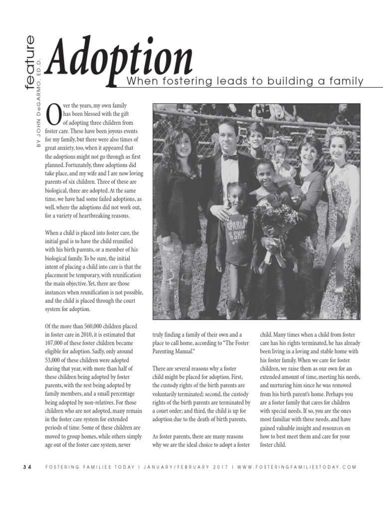Adoption - When Fostering Leads To Building A Family | PDF | Foster ...