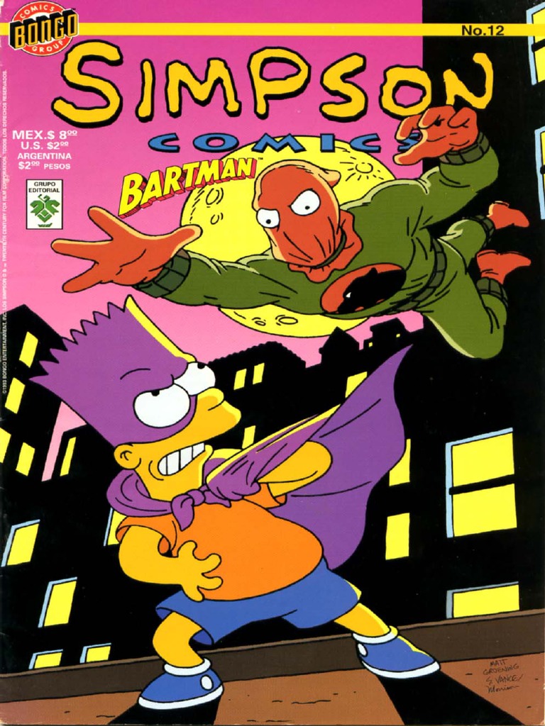 Los Simpson Comics 012 - (Bartman) El Justiciero Acecha!' | PDF