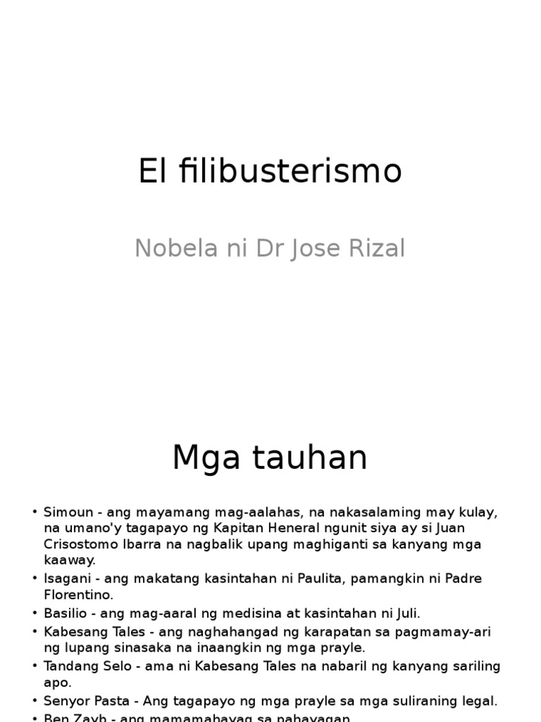 El Filibusterismo | PDF