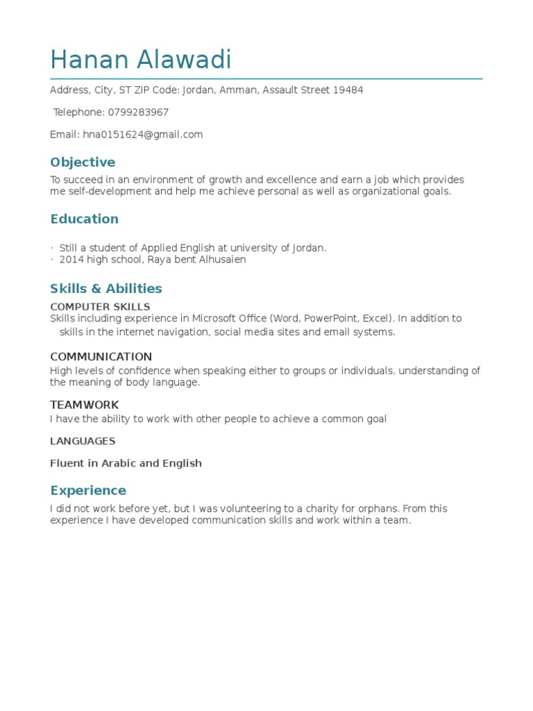 Colored Resume | PDF