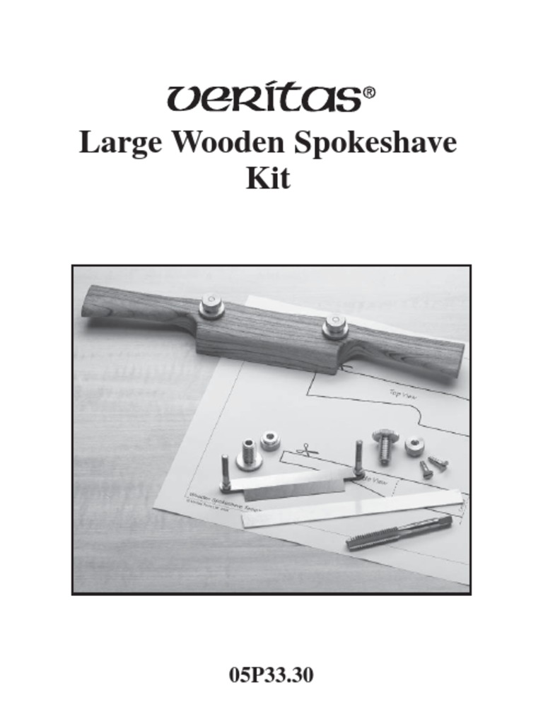 Veritas Large Spokeshave Kit | PDF | Drilling | Blade