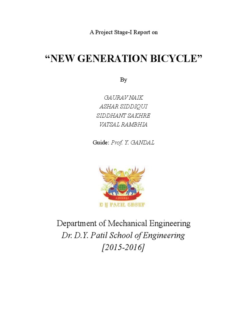 New Generation Bicycle Report | PDF