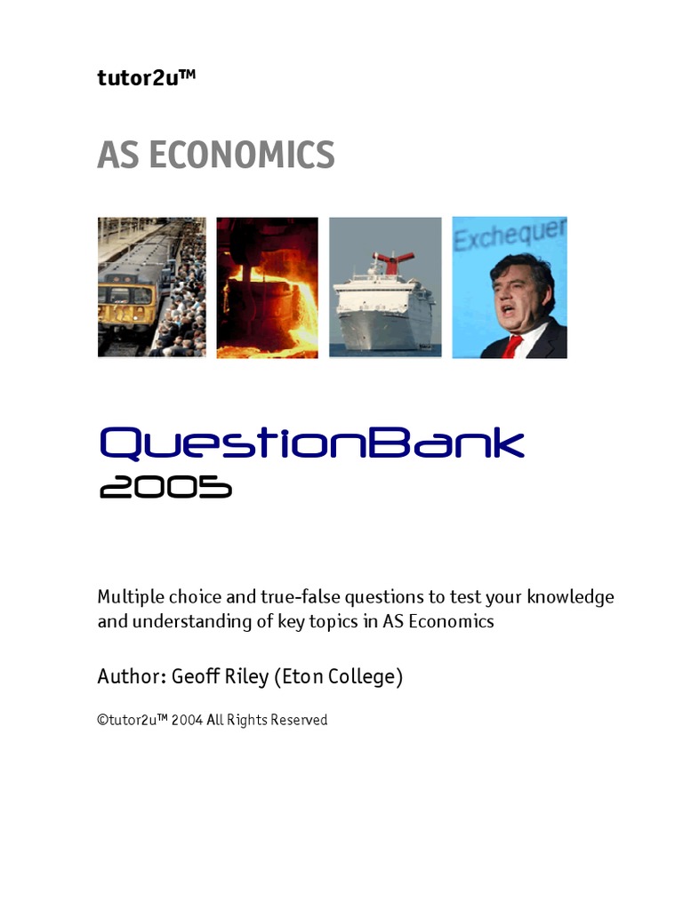 ZZ AS-Economics-Questionbank-2005-Edition-1-Final PDF | PDF | Demand | Economics
