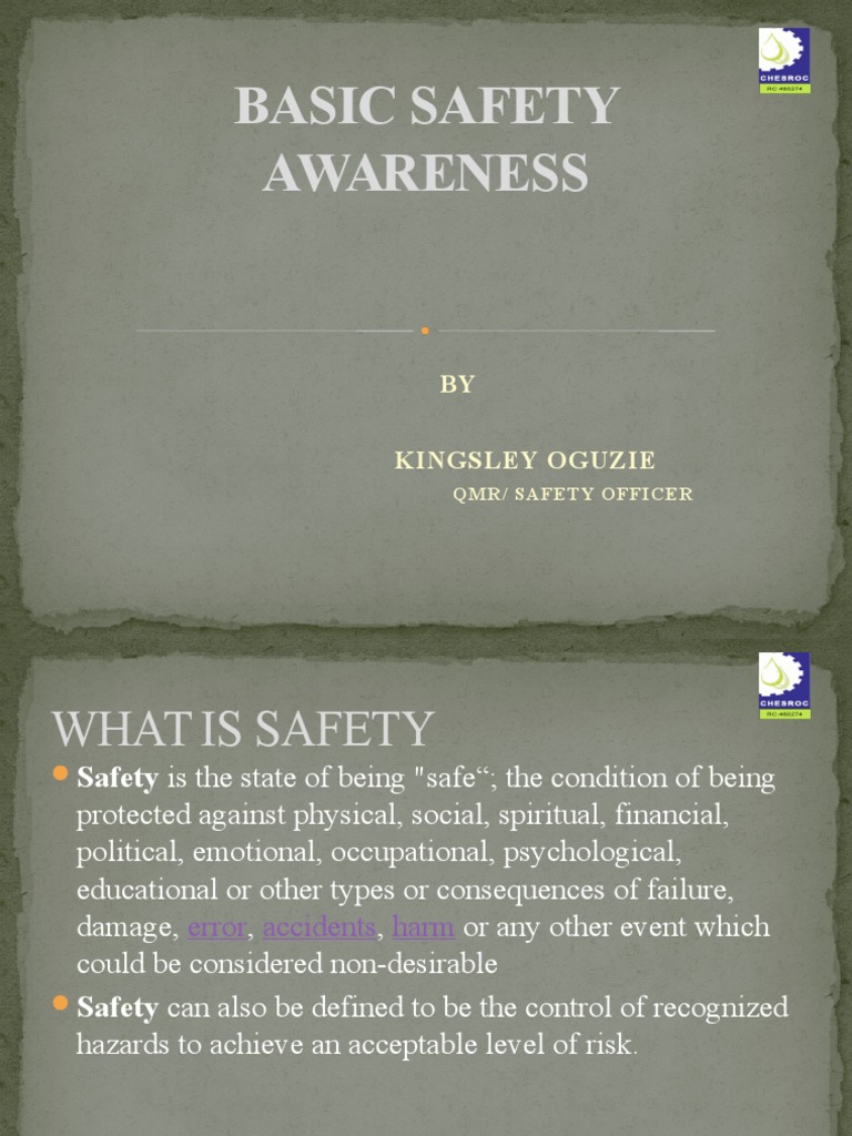 Basic Safety Awareness | Personal Protective Equipment | Safety