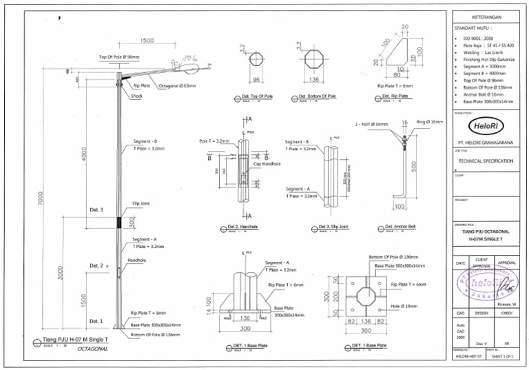 Tiang Lampu Jalan | PDF