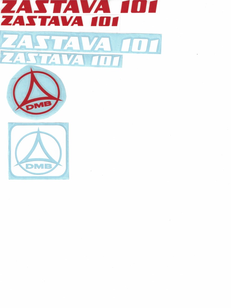 Zastava 101 Nalepnice | PDF