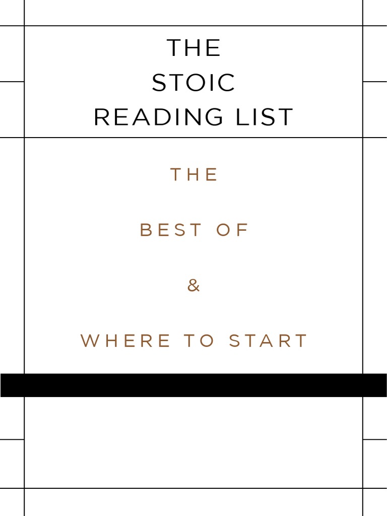 Daily Stoic The Stoic Reading List.01 | PDF | Stoicism | Epictetus