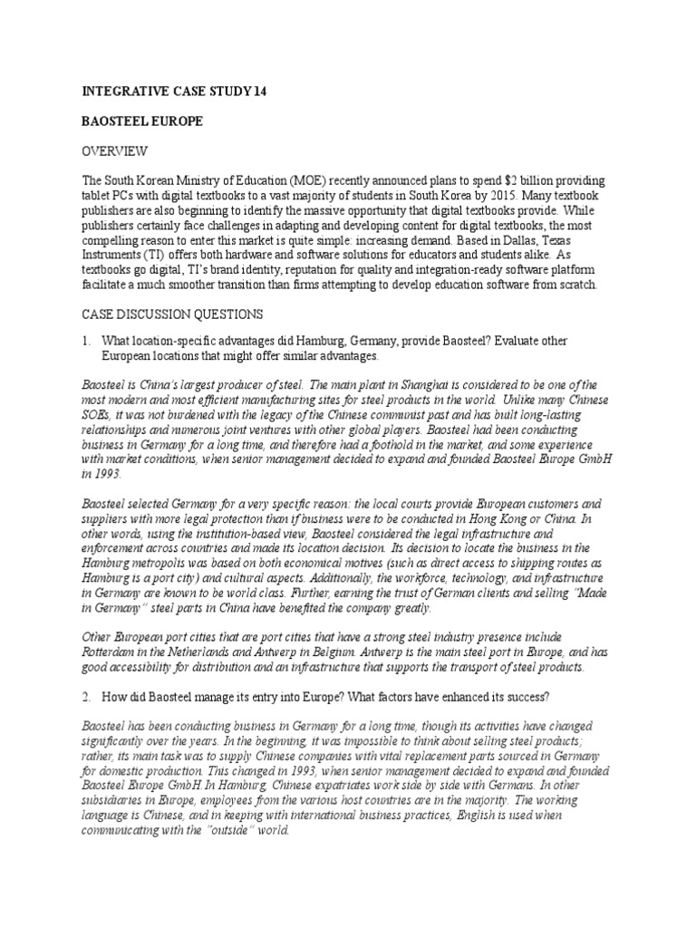 Integrative Case 14 | PDF | Corporate Social Responsibility ...