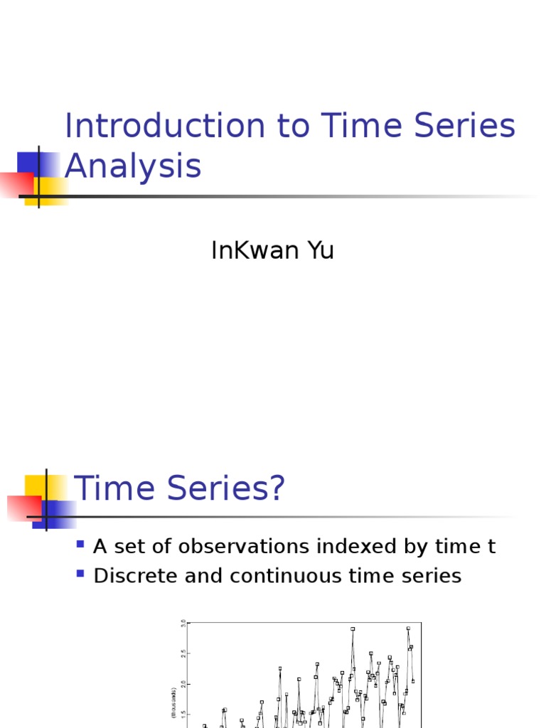 Introduction To Time Series Analysis | PDF | Teaching Methods & Materials