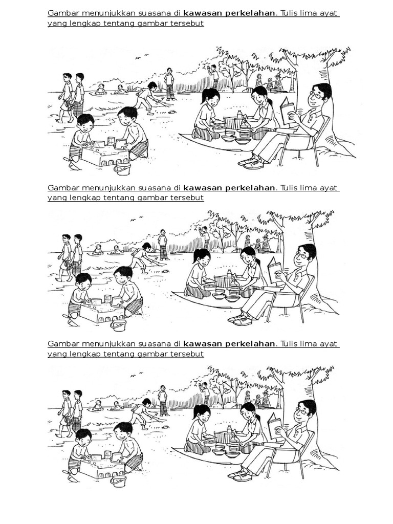 Gambar Menunjukkan Suasana Di Kawasan Perkelahan | PDF