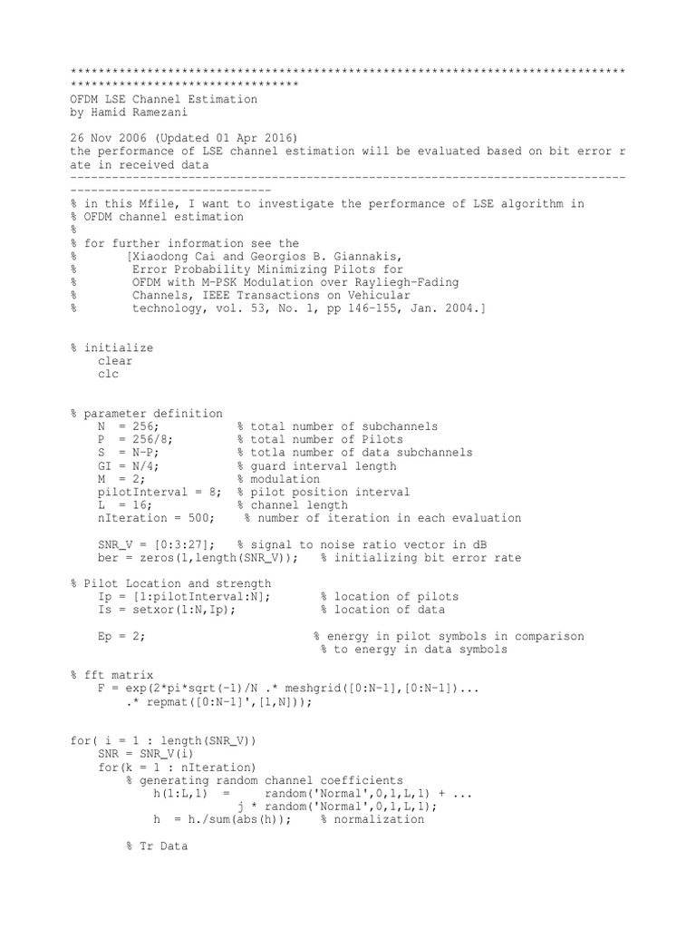 Useful Codes | PDF | Orthogonal Frequency Division Multiplexing ...