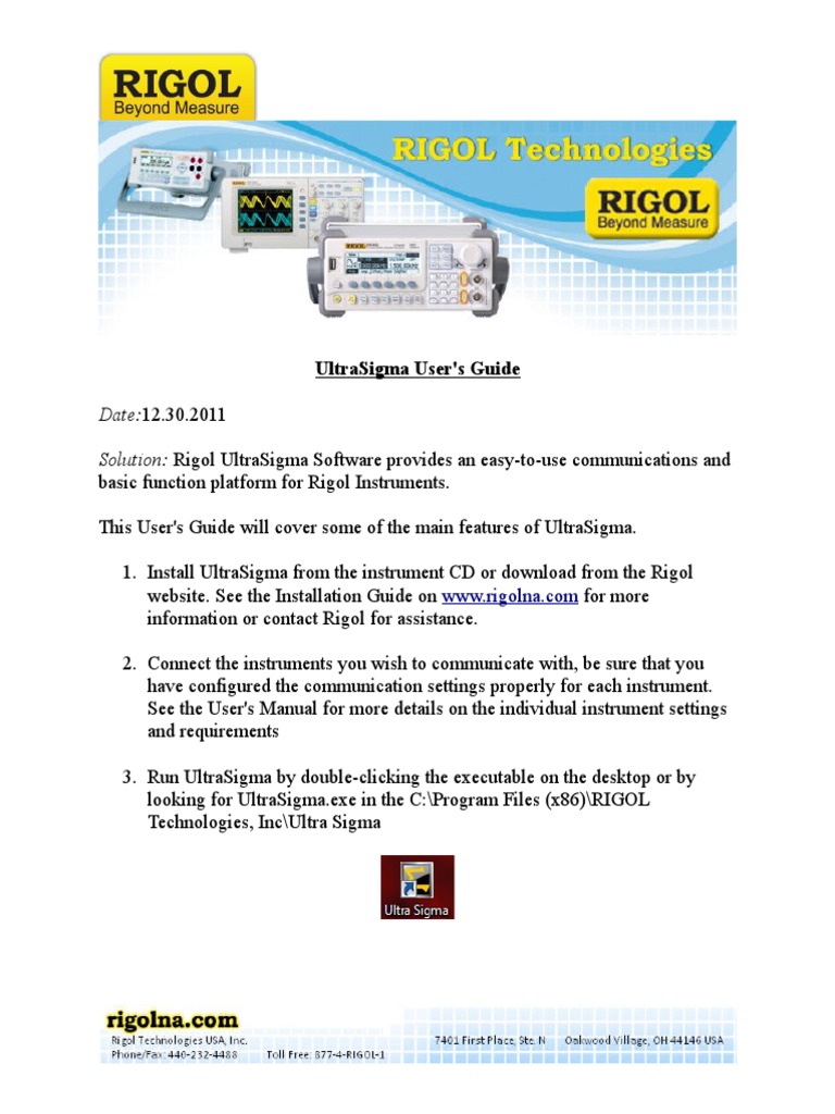 UltraSigma User's Guide PDF | PDF