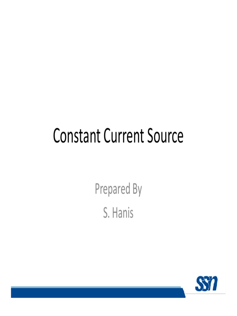 Current Sources and Active Loads | PDF