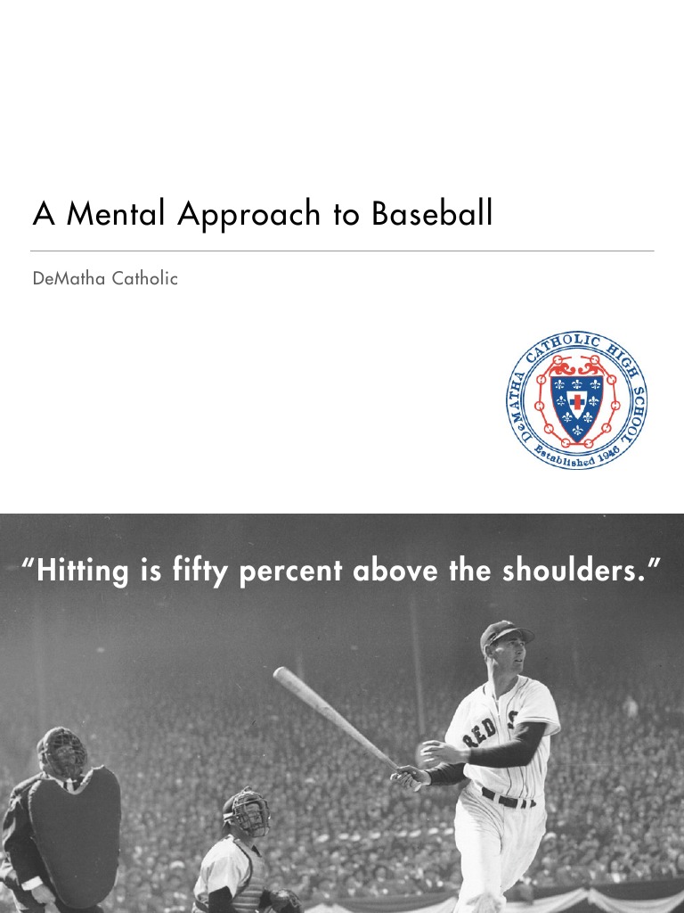 A Mental Approach To Baseball | PDF