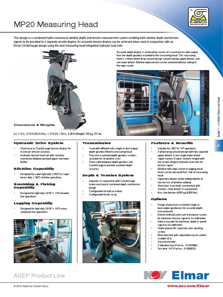 K-WINCH MP20 Measuring Head | PDF | Transmission (Mechanics ...