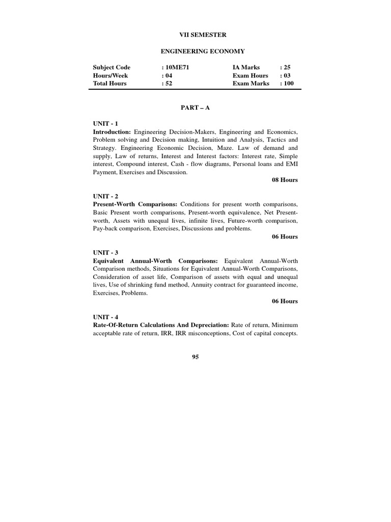 7th Sem VTU Mechanical Engineering Syllabus | PDF | Product Lifecycle ...