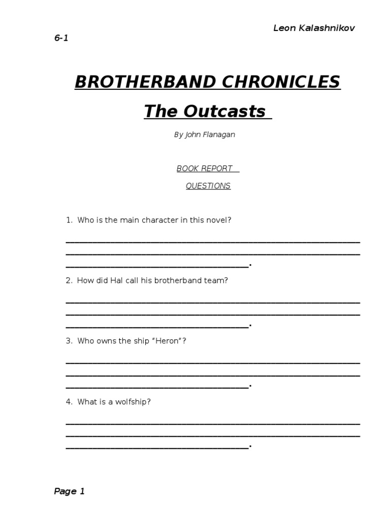 Brotherband Chronicles | PDF