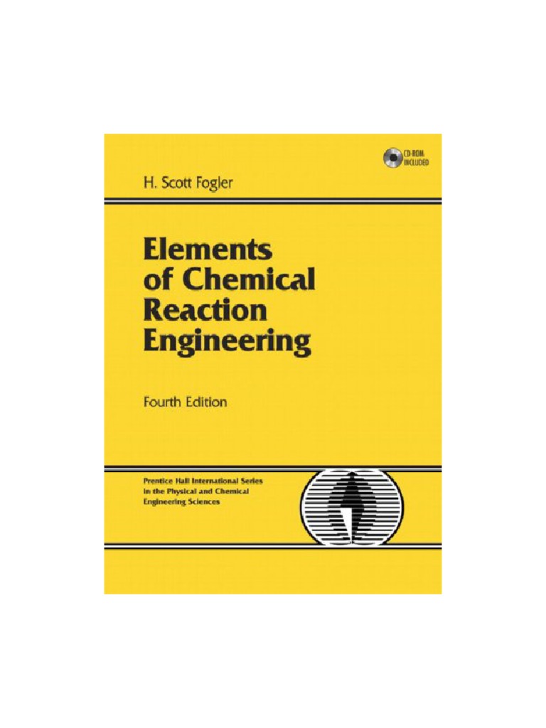 Elements of Chemical Reaction Engineering PDF | PDF