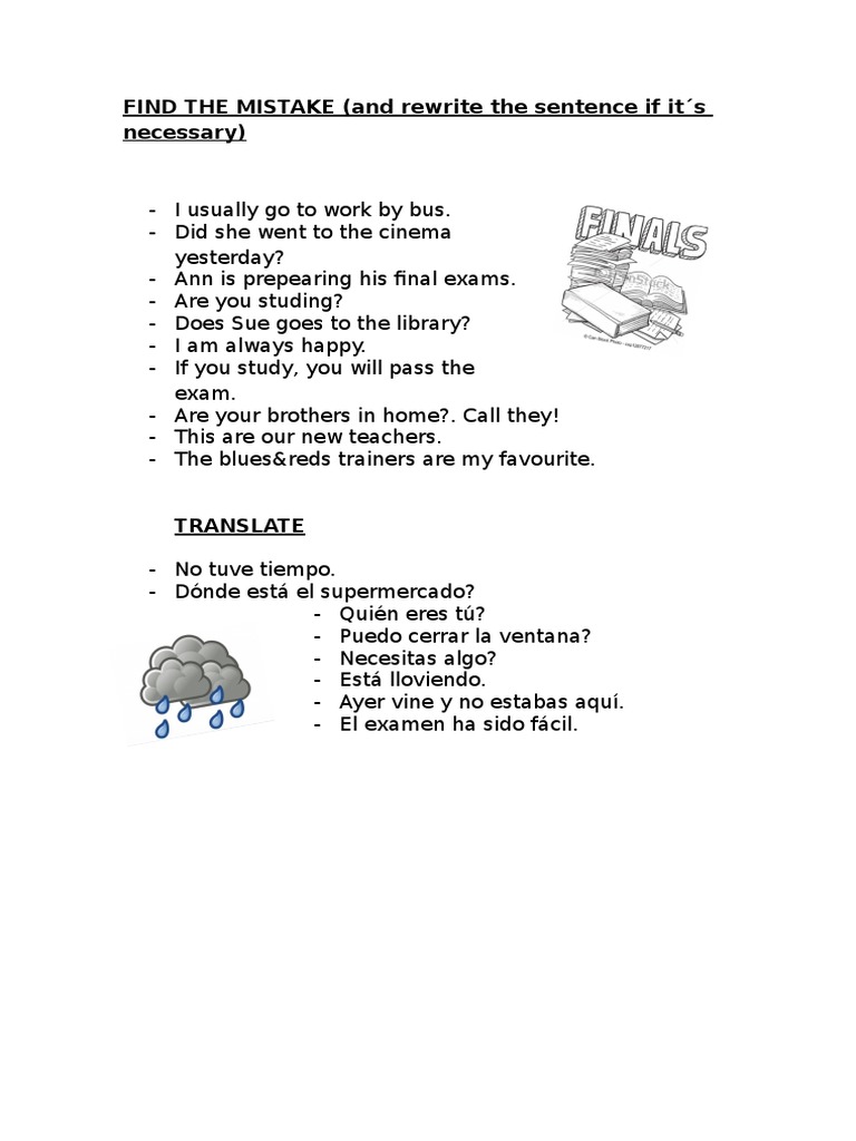 Sentence Correction Exercises | PDF | Poetry