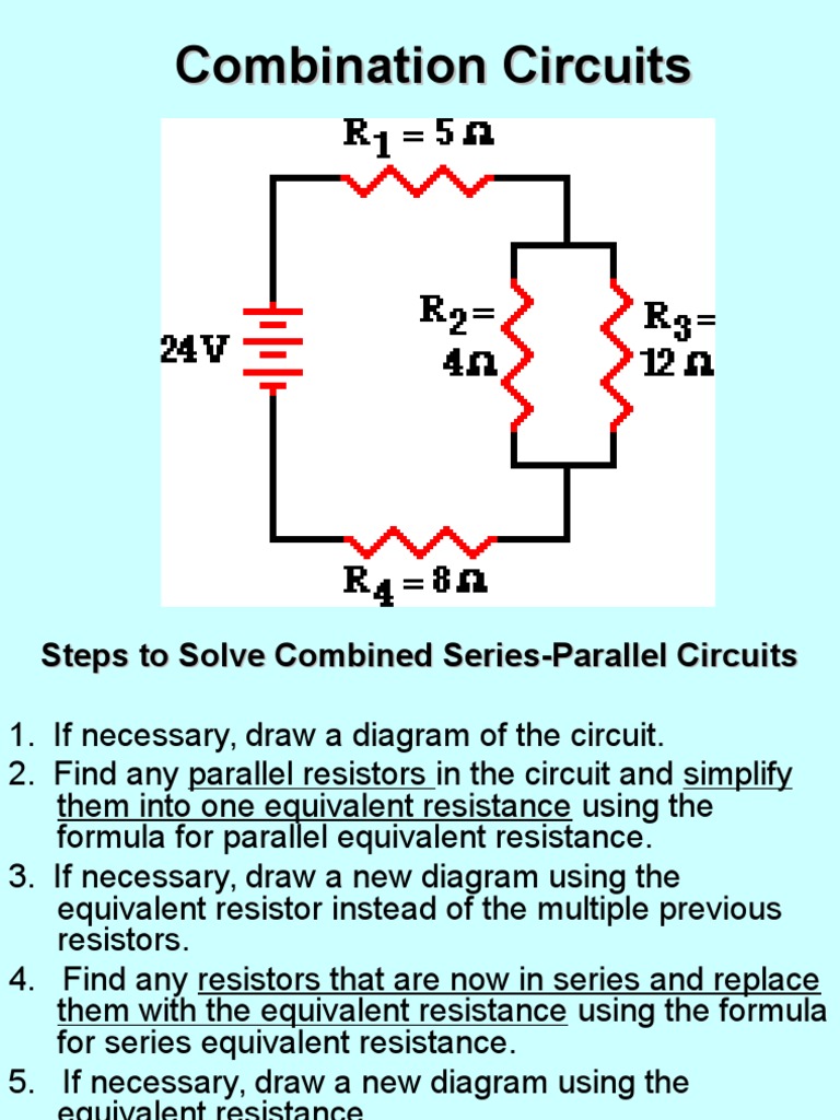 Combination Circuits | PDF | Series And Parallel Circuits | Resistor