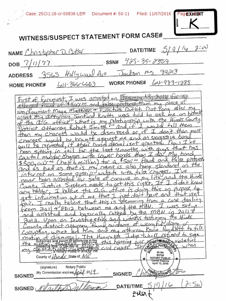 Christopher Butler Affidavit | PDF