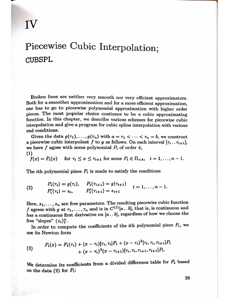 A Practical Guide To Splines | PDF