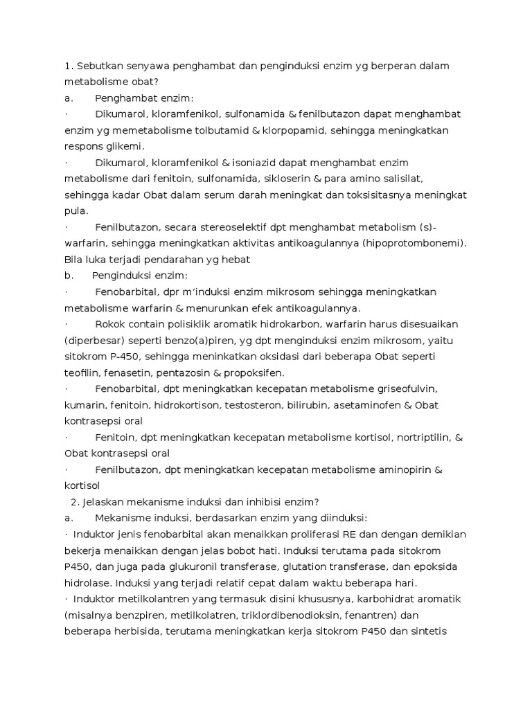 Induksi Dan Inhibisi | PDF