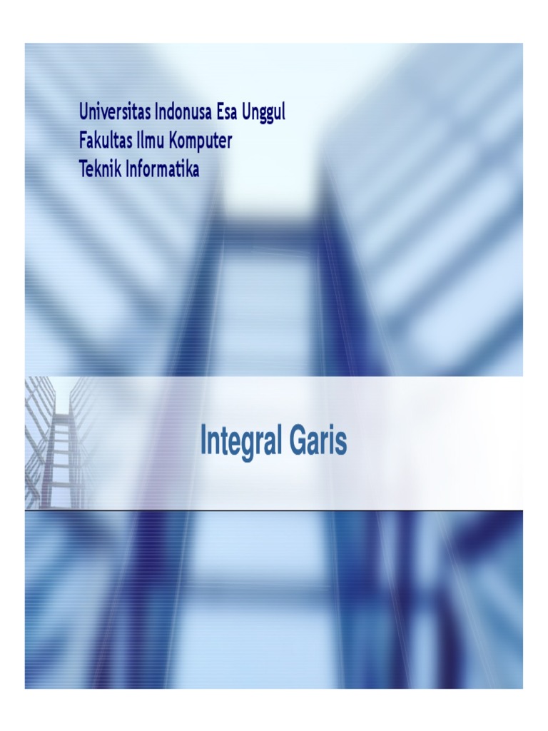 Contoh Soal Integral Garis dan Sifatnya | PDF | Metode & Bahan Ajar