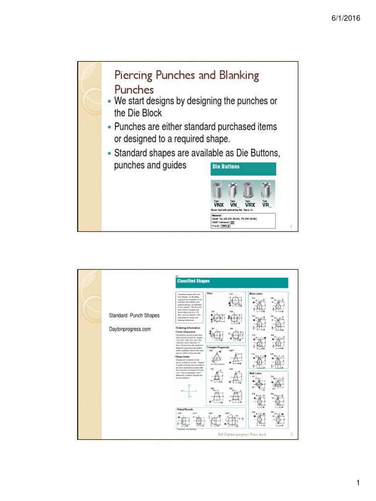 Week 4 Notes A Punch Design | PDF