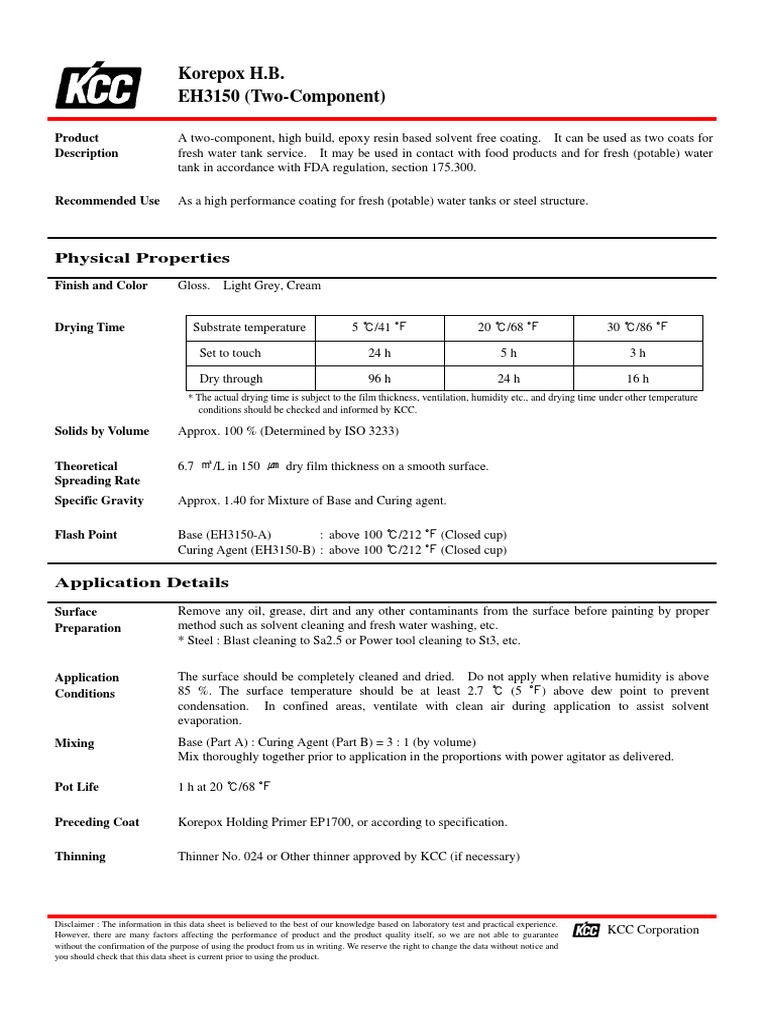 KCC DataSheet EH3150 (Eng) | PDF | Ventilation (Architecture) | Water