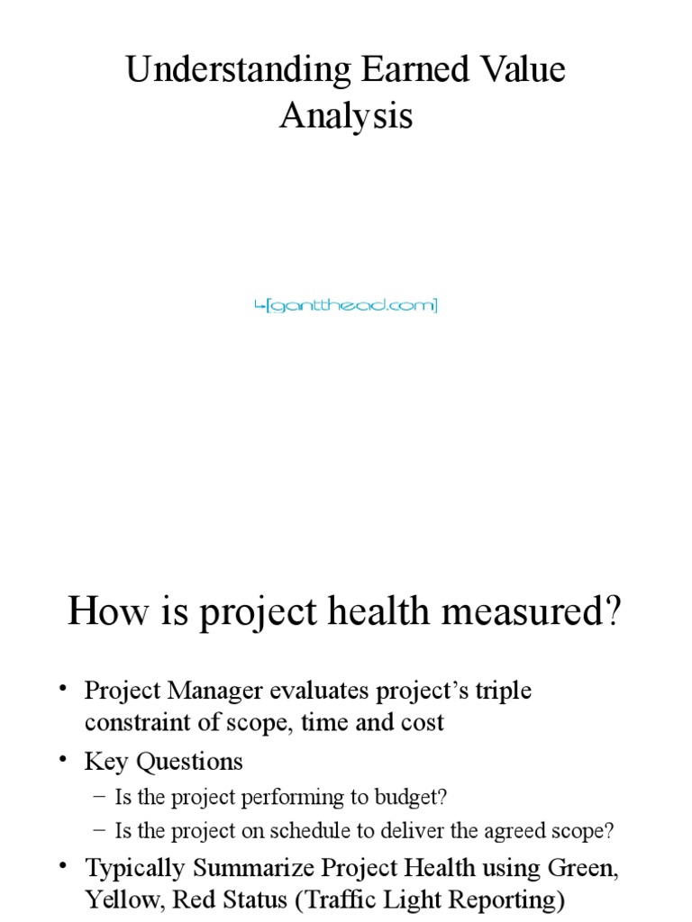 Understanding Earned Value Analysis | PDF | Business