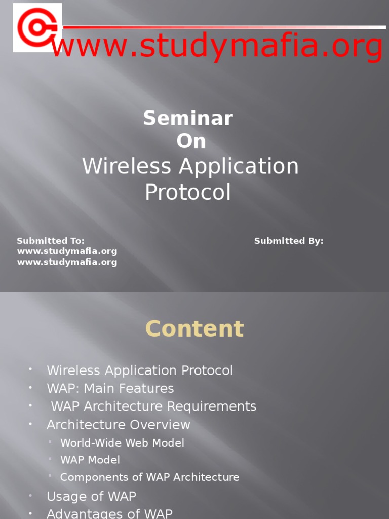 Wireless Application Protocol | Download Free PDF | Web Server | Internet & Web
