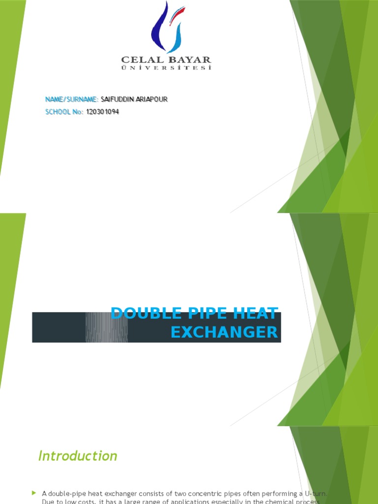 Double Pipe HX | PDF | Heat Exchanger | Heat Transfer
