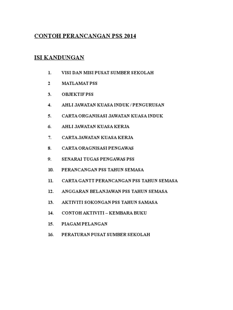 Contoh Perancangan Pss | PDF