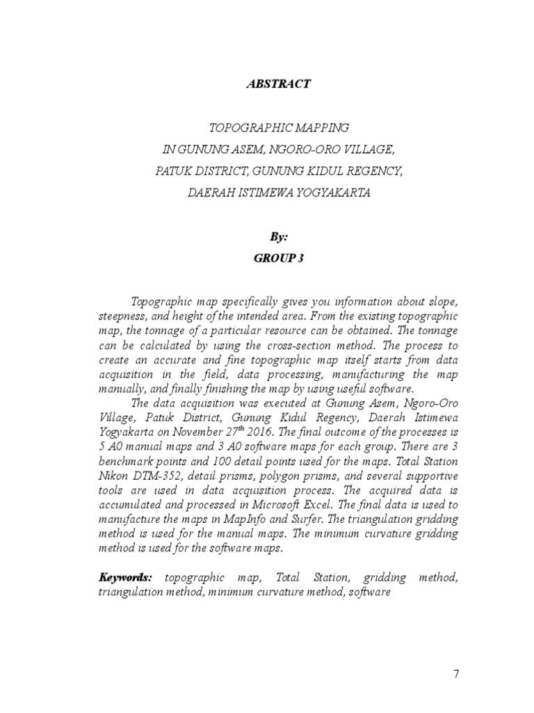 Intisari Dan Abstract | PDF | Geodesi | Kartografi