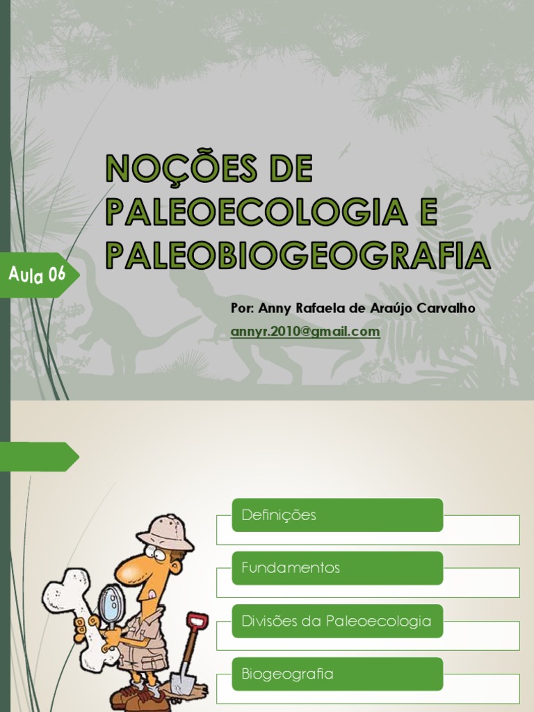 Fundamentos da Paleoecologia: Definições, Divisões e Aplicações | PDF ...