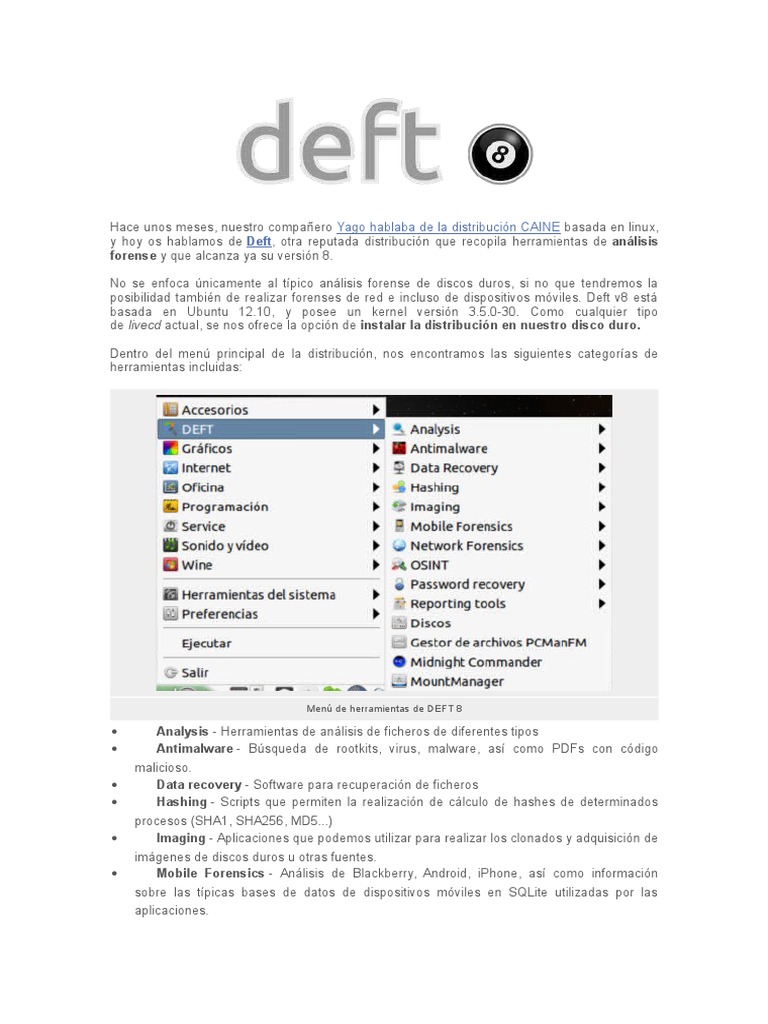 Deft | PDF | Archivo de computadora | Distribución de Linux